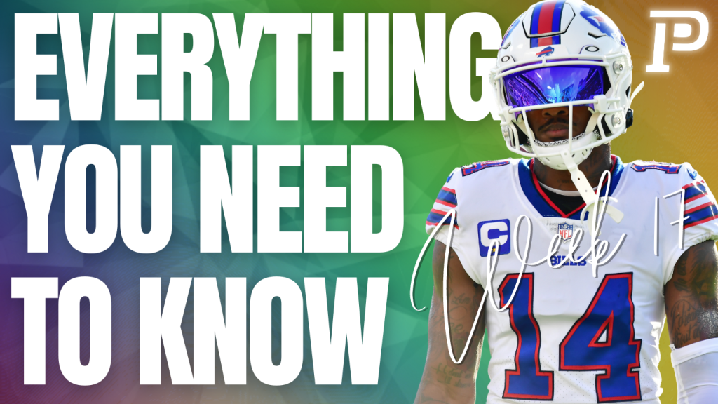 Stefon Diggs Fantasy Explosion Coming | Need to Know Week 17