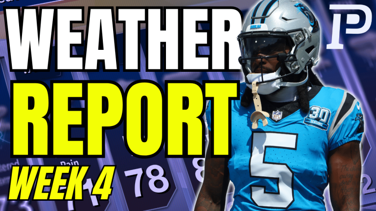 NFL Weather Week 4 Report | PlayerProfiler