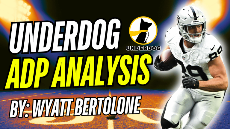 Underdog Best Ball ADP Analysis (2025 Fantasy Football) | PlayerProfiler