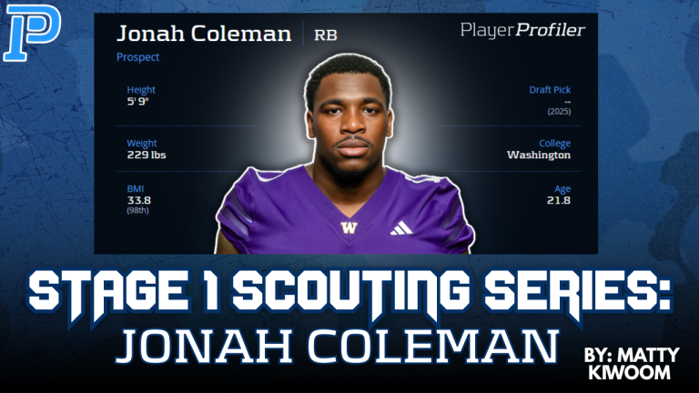 Stage 1 Scouting Series: Jonah Coleman | PlayerProfiler