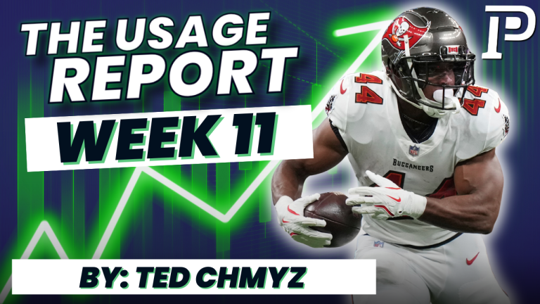 Fantasy Football Usage Report Week 11 | PlayerProfiler