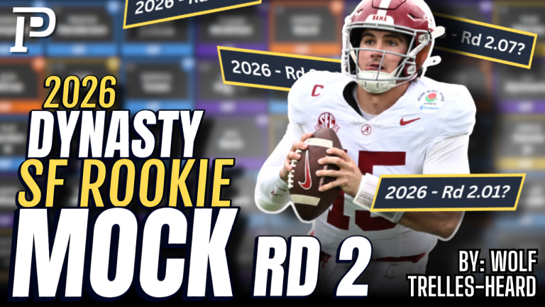 2026 Dynasty Superflex Rookie Mock Draft: Round 2 | PlayerProfiler